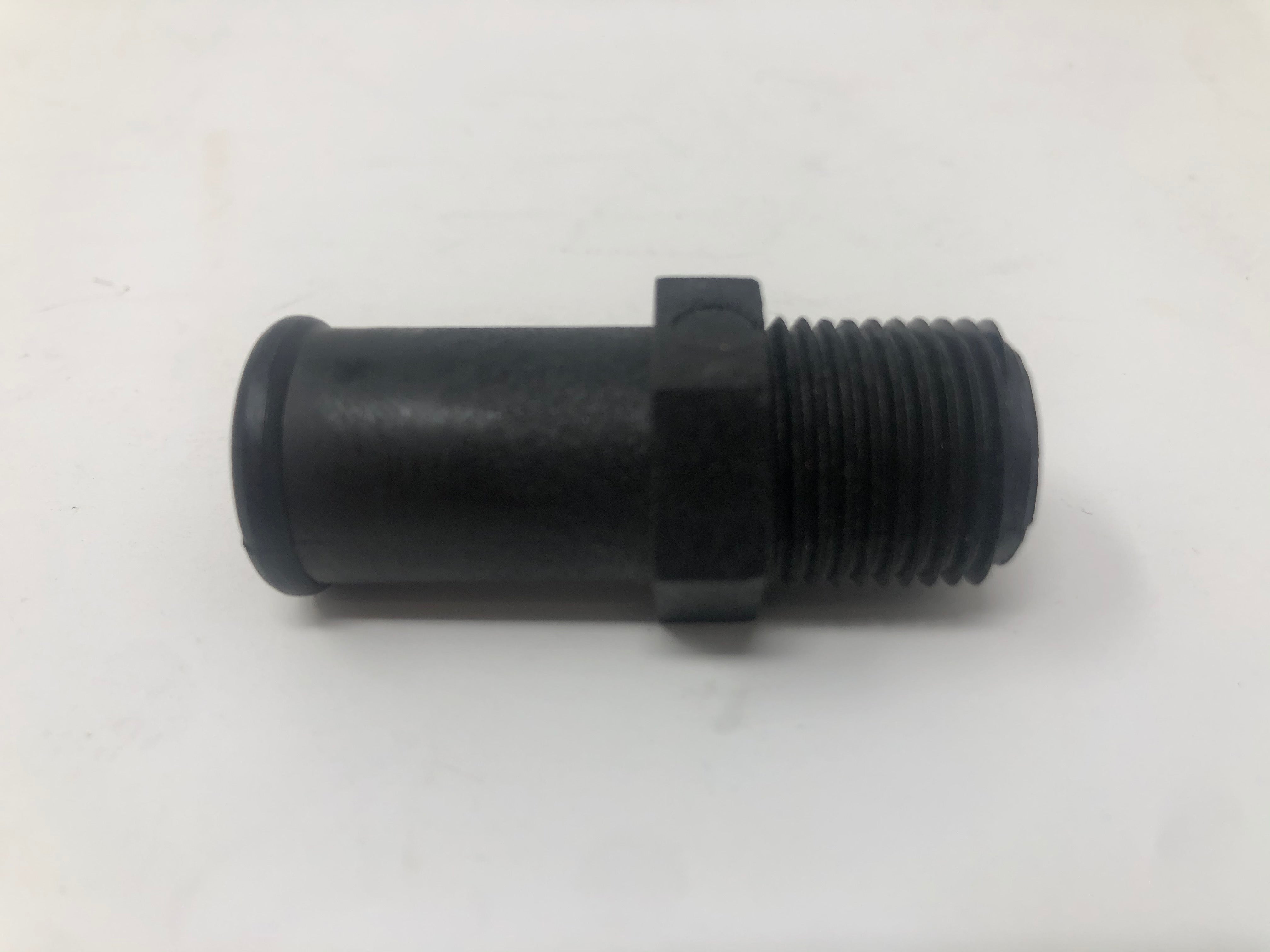 Indmar Exhaust Fitting Nylon Straight 3/8" NPT x 5/8" Barb – Bakes Marine